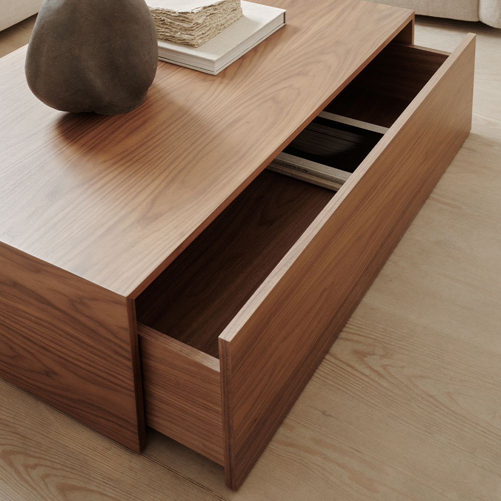 New Works - Mass Coffee Table | High w. Drawer - New Works - Paustian